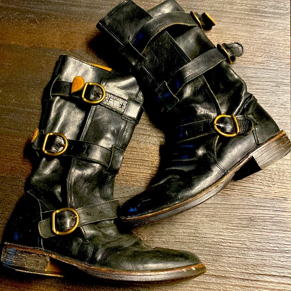 florentini and baker | Shoes | Florentino And Baker Leather Buckle Hoot ...